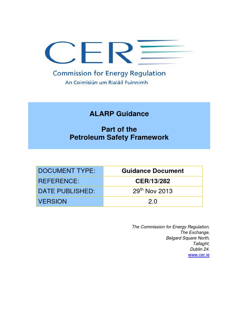 ALARP Guidance | Risk Management | Risk Assessment