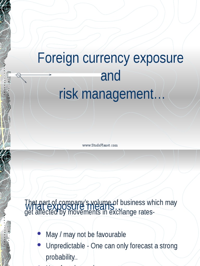 Foreign Currency Exposure and Risk Management | PDF | Option (Finance ...