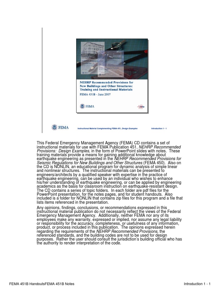 FEMA 451B: Earthquake Engineering Training | PDF | Moment Magnitude ...