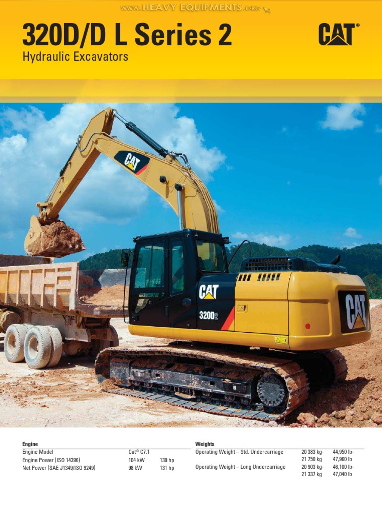 Catalog Caterpillar 320d 320dl Series2 Hydraulic Excavators ...