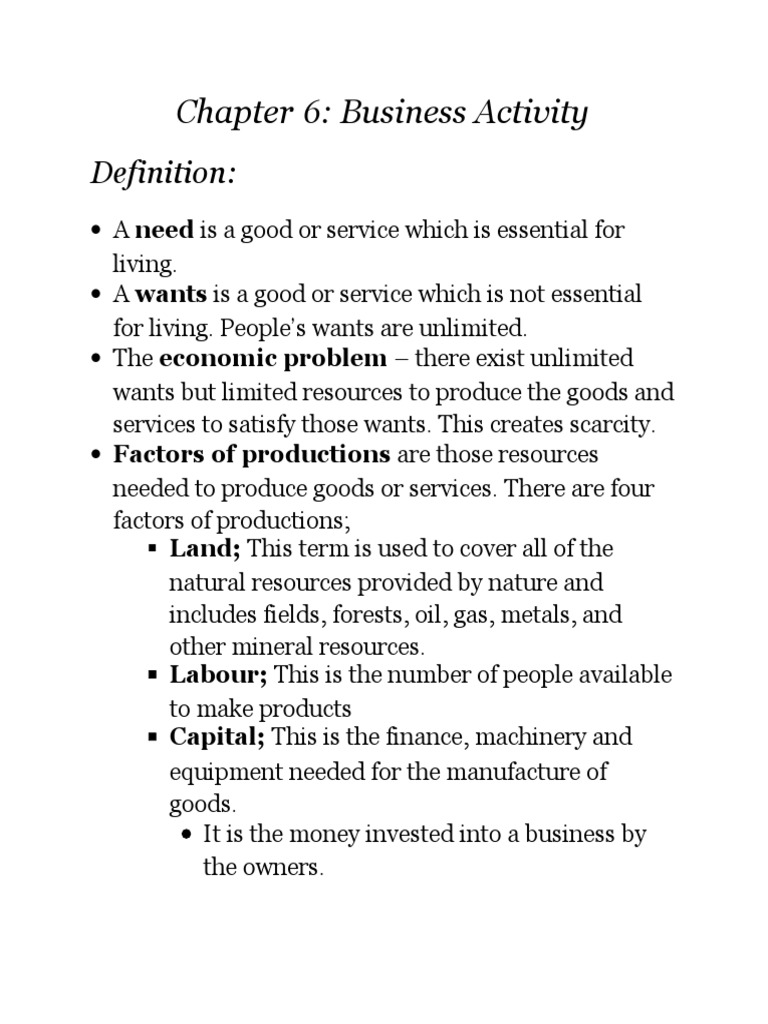 Understanding Business Activity Essentials | PDF