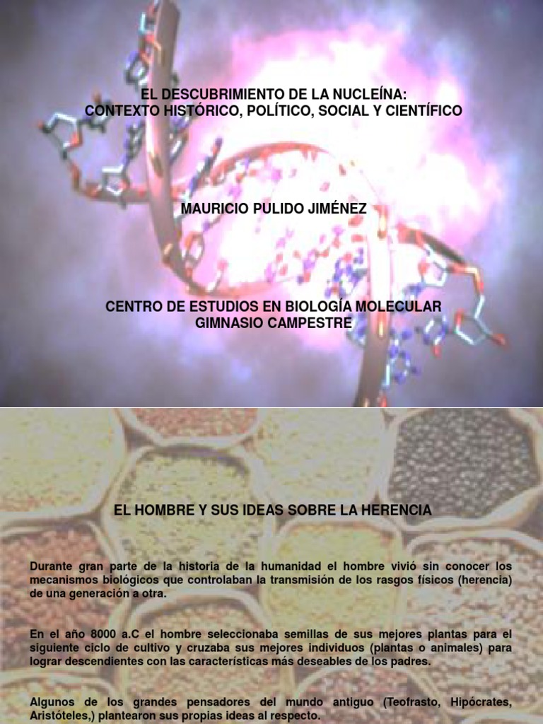 Contexto del Descubrimiento de la Nucleína | PDF | Infección | Biología