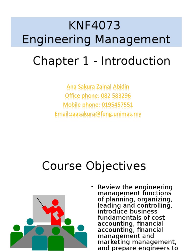 Engineering Management Course Overview | PDF | Business | Economies