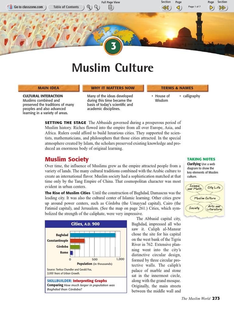CH 10 Sec 3 - Muslim Culture PDF | PDF | Maimonides | Science