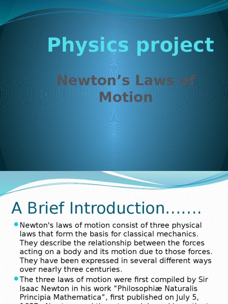 Physics Project | PDF | Inertia | Force