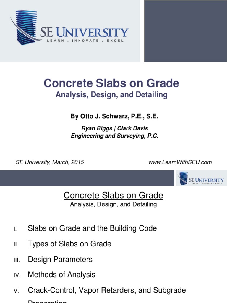 2015.03.11 - Concrete Slabs On Grade | PDF | Geotechnical Engineering ...
