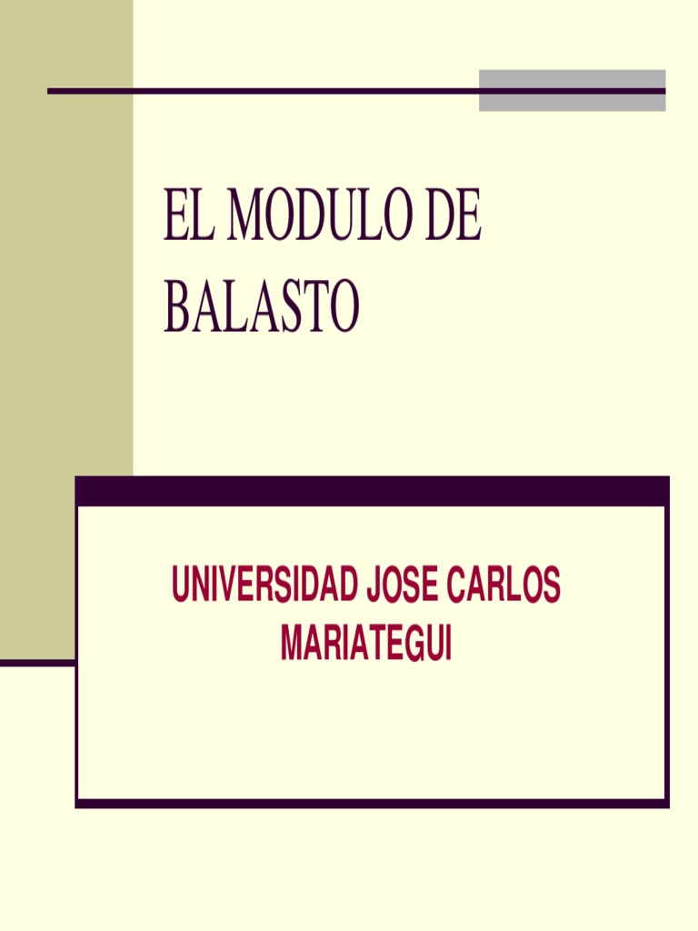 El Modulo de Balasto | Descargar gratis PDF | Rigidez | Mecánica de sólidos