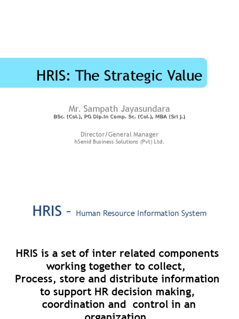 HRIS IPM PQHRM 2009 | Download Free PDF | Human Resource Management ...
