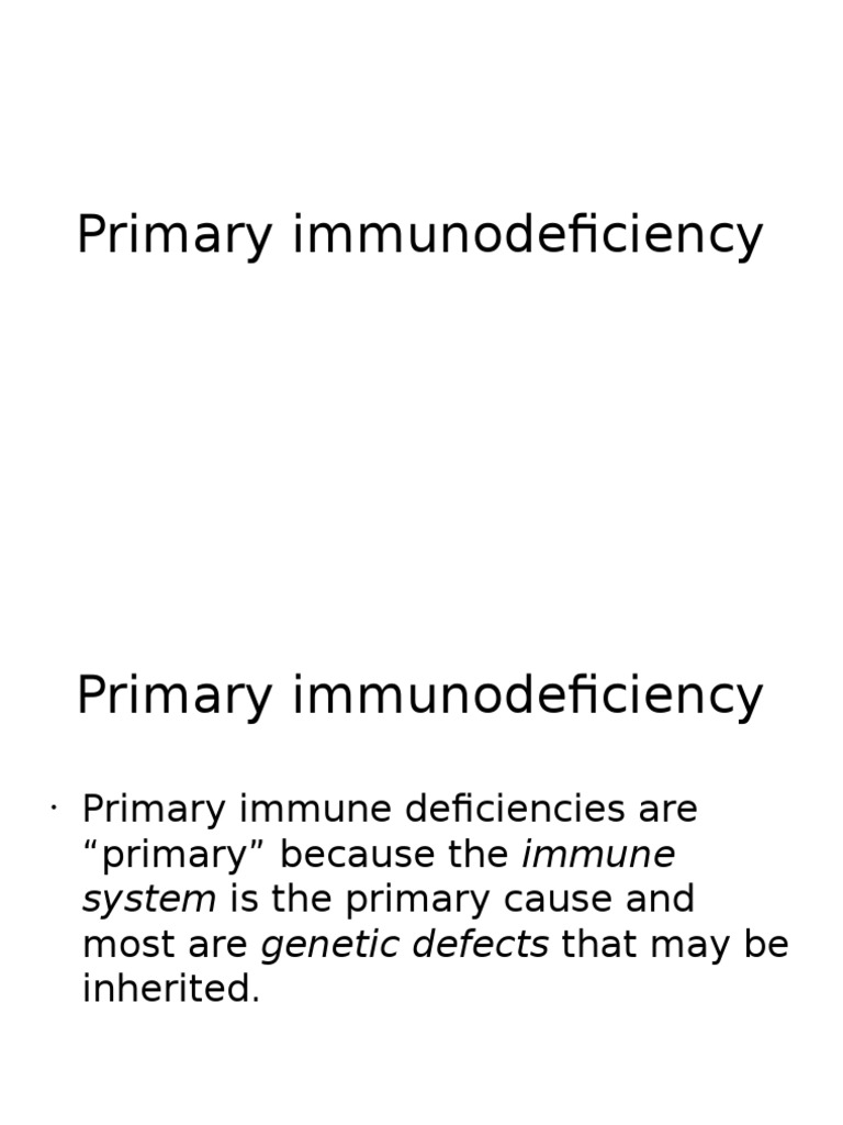 Immunodeficiency | PDF | Immunodeficiency | Immune System