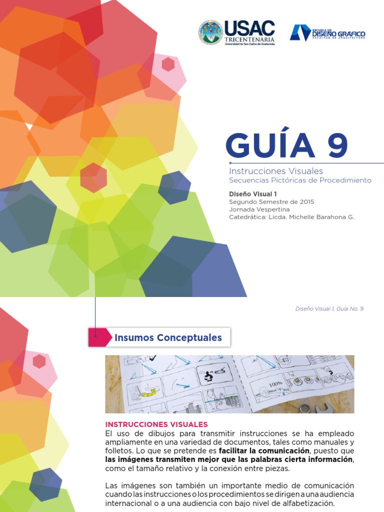 Guía 9 (Instrucciones Visuales) | PDF | Imagen | Secuencia