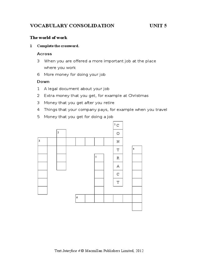 4º Vocabulary Unit 5 | PDF | Grammar | Cognitive Science