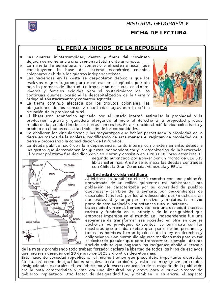 FICHA DE LECTURA.docx | Esclavitud | Desigualdad social | Prueba ...