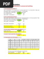 Booster Pump Calculation | PDF | Pump | Fluid Dynamics