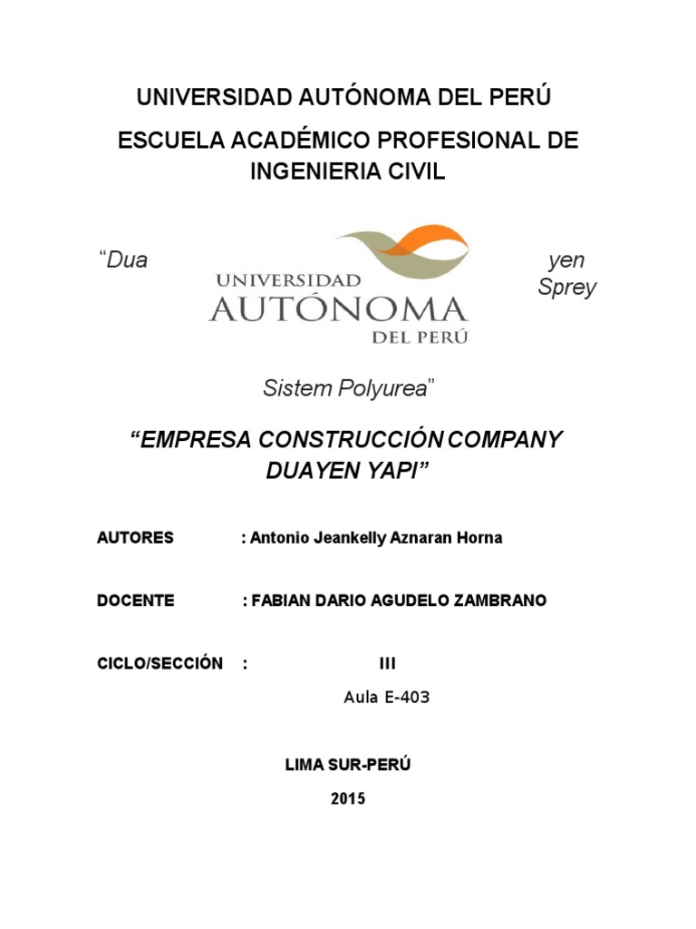 Duayen Spray | PDF | Calidad (comercial) | Industrias