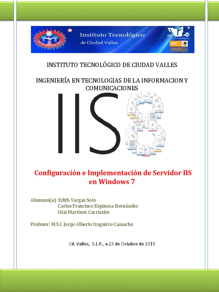Manual Iis | Descargar gratis PDF | Servidor web | Internet y web