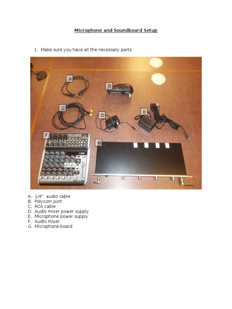 Microphone & Soundboard Setup Guide | PDF | Home & Garden | Computers