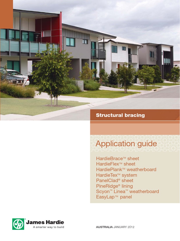 Hardie Bracing Sheet Application Guide - Jan 2012 - LR | PDF | Screw ...
