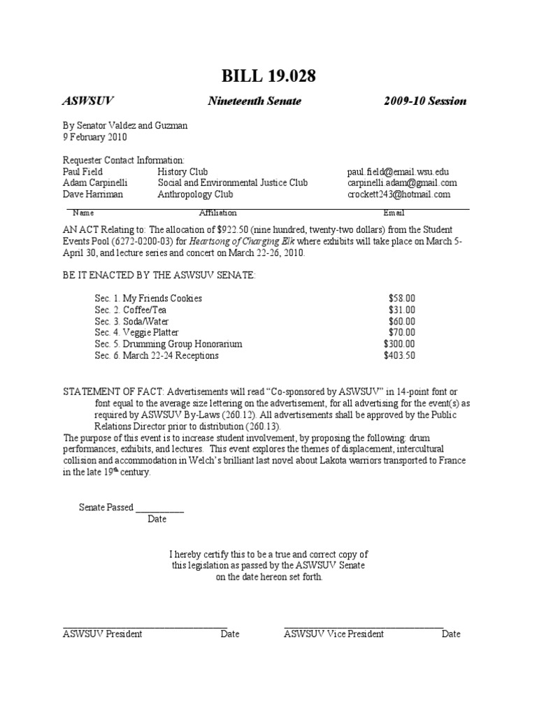 Bill 19.028 | PDF | The United States | Government