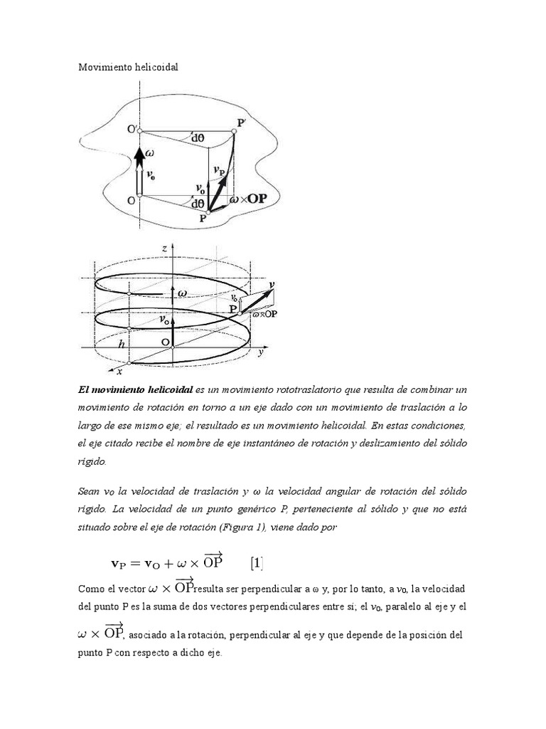 Movimiento helicoidal explicado | PDF