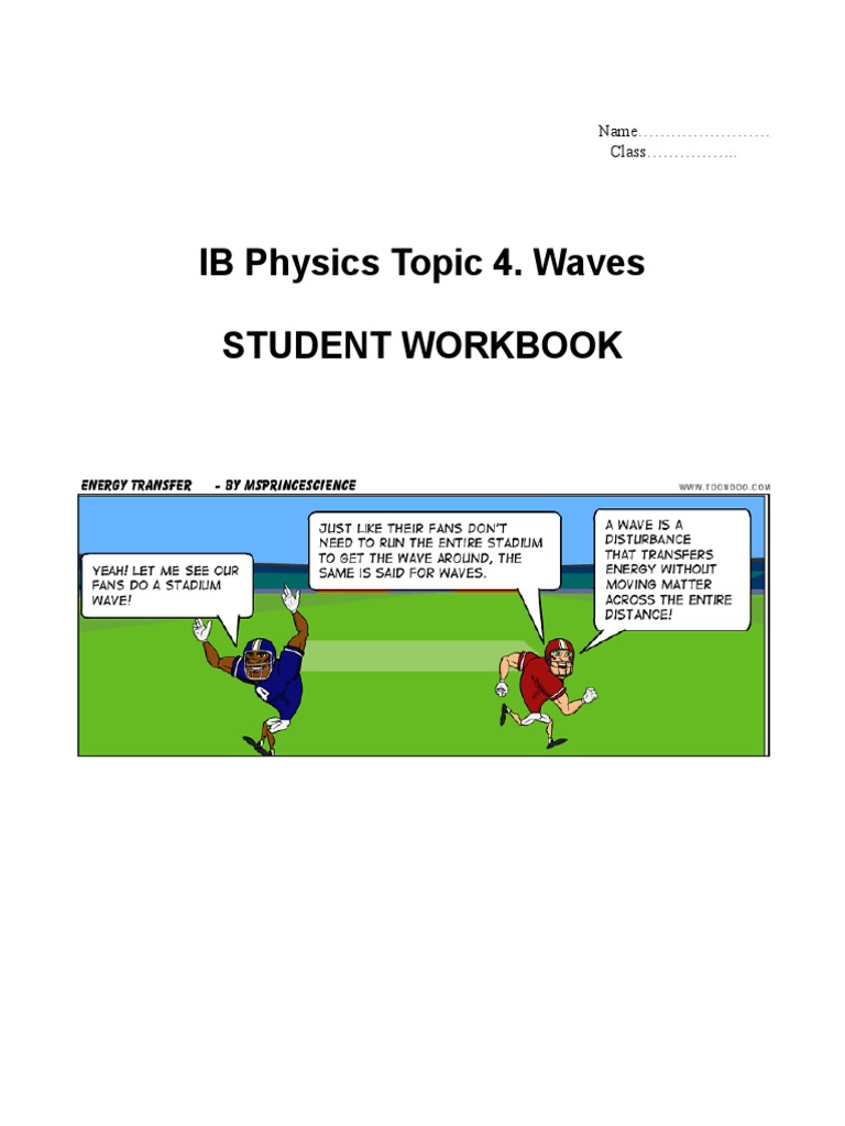Topic 4 Waves Student Workbook | PDF | Waves | Frequency