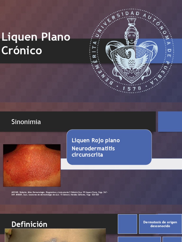 Liquen Plano Crónico | PDF | Dermatología | Condiciones cutáneas