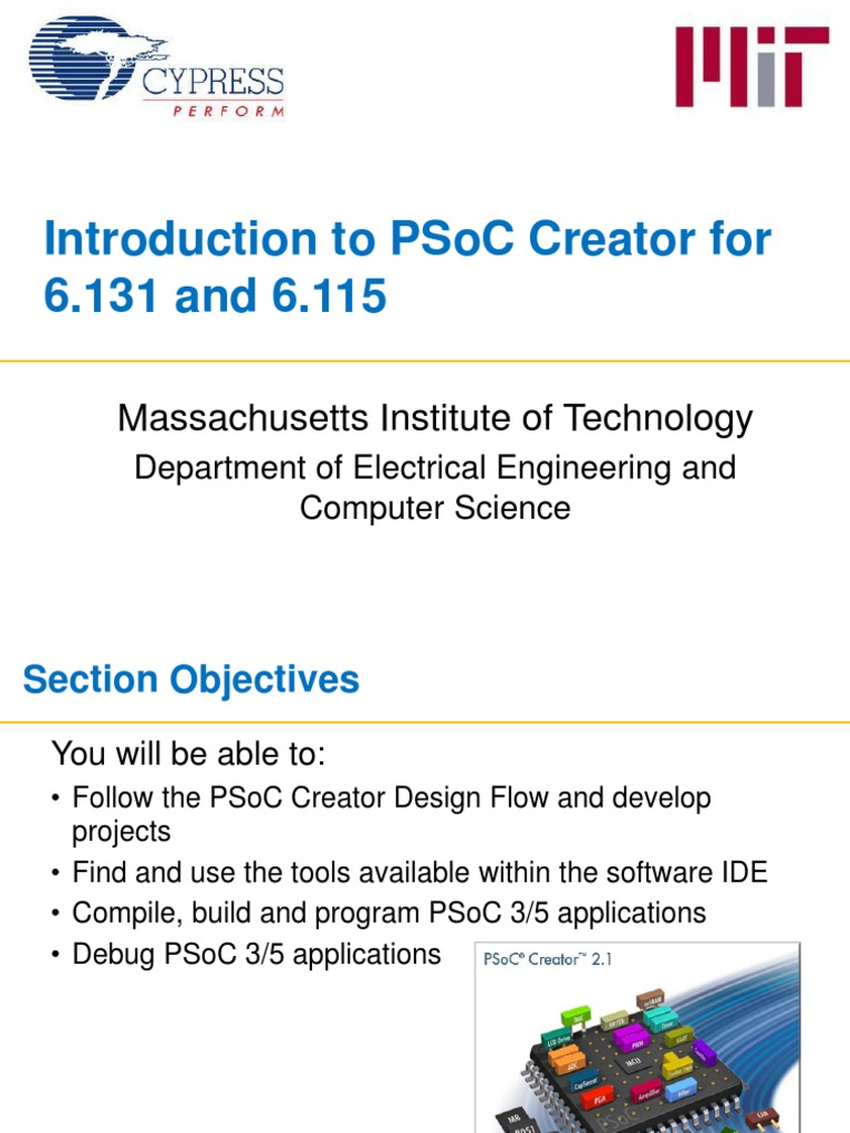 An Introduction to Using PSoC Creator for Developing PSoC 3 and PSoC 5 Applications | PDF ...
