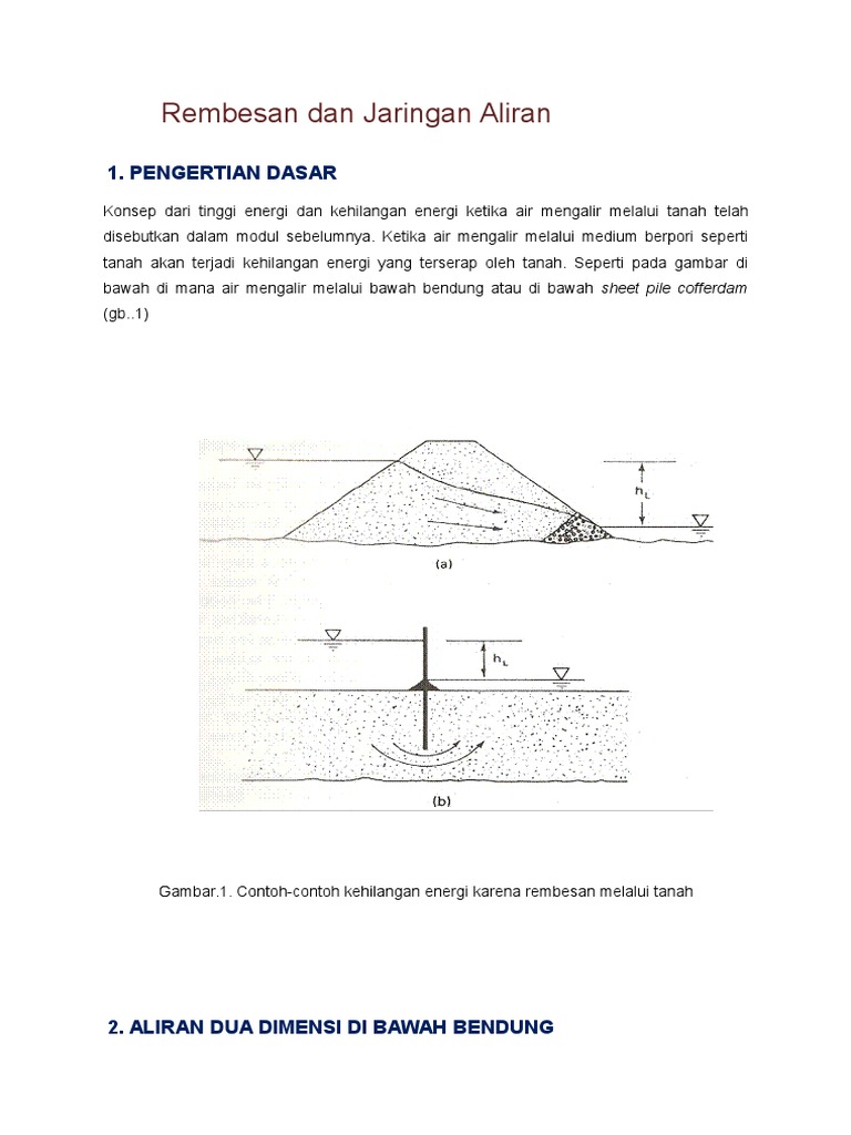 Rembesan Dan Jaringan Aliran | PDF