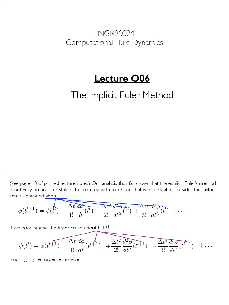 Implicit Euler | PDF | Ordinary Differential Equation | Differential ...
