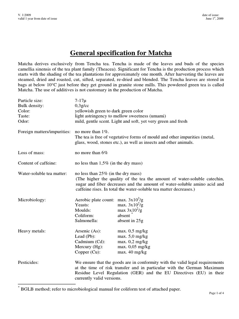 Matcha | PDF | Food And Drink | Foods