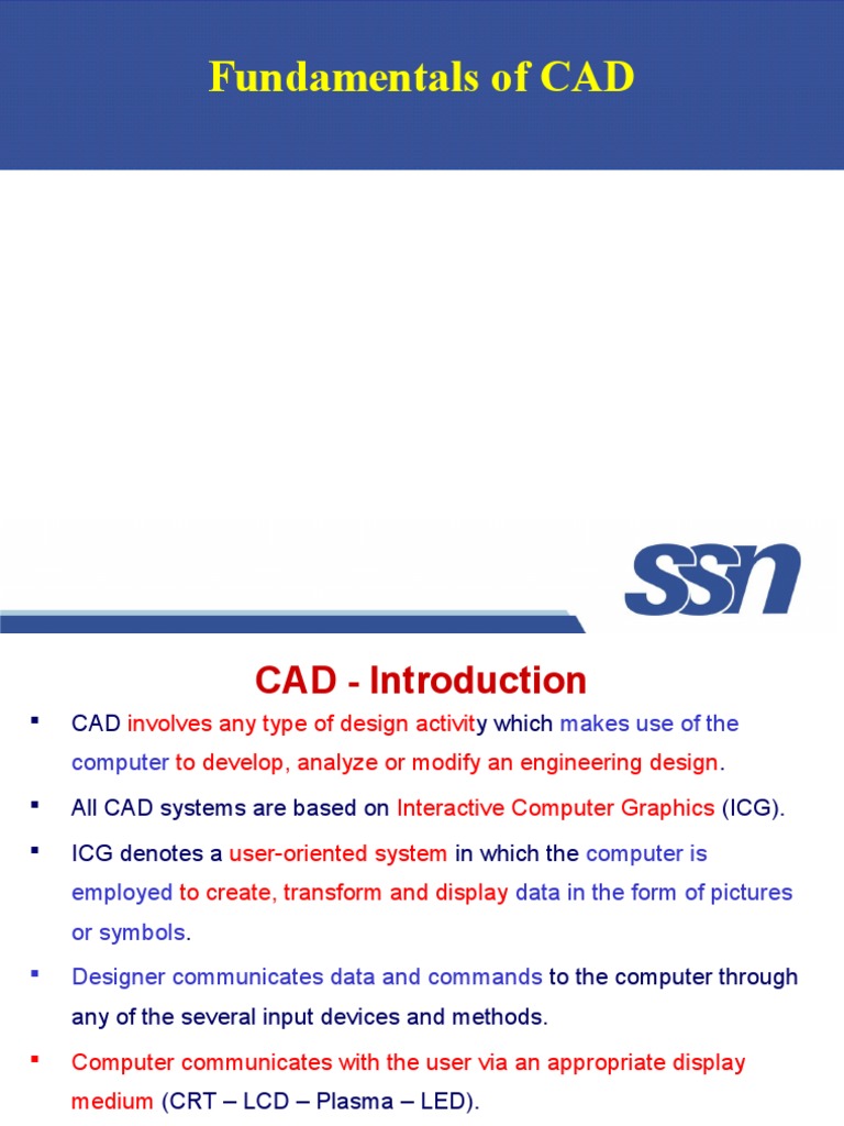 CAD Fundamentals and Design Process | PDF | Computer Aided Design ...