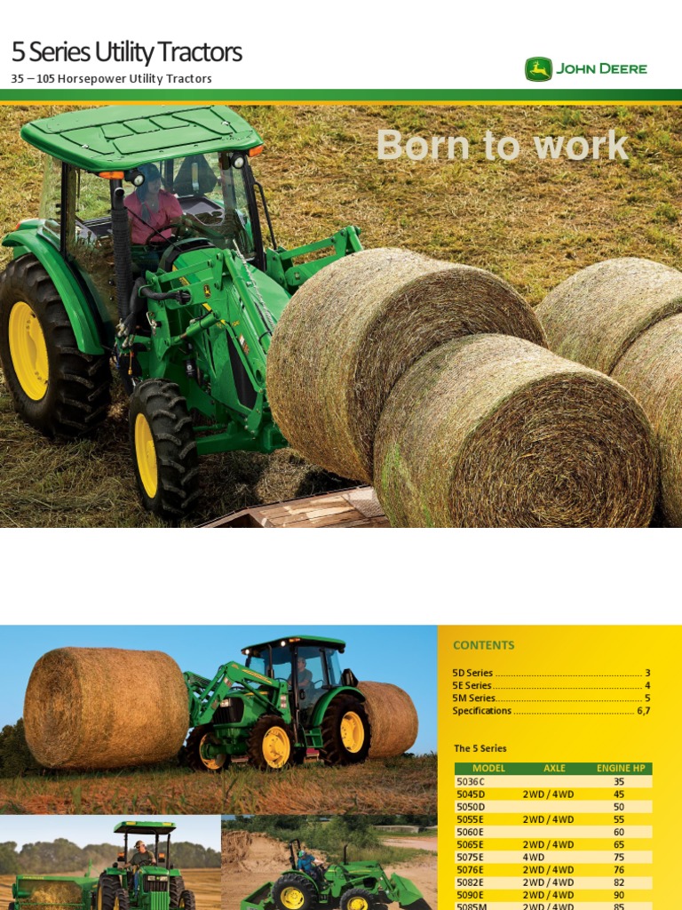 JD-5 Series (Na) | PDF | Tractor | Four Wheel Drive