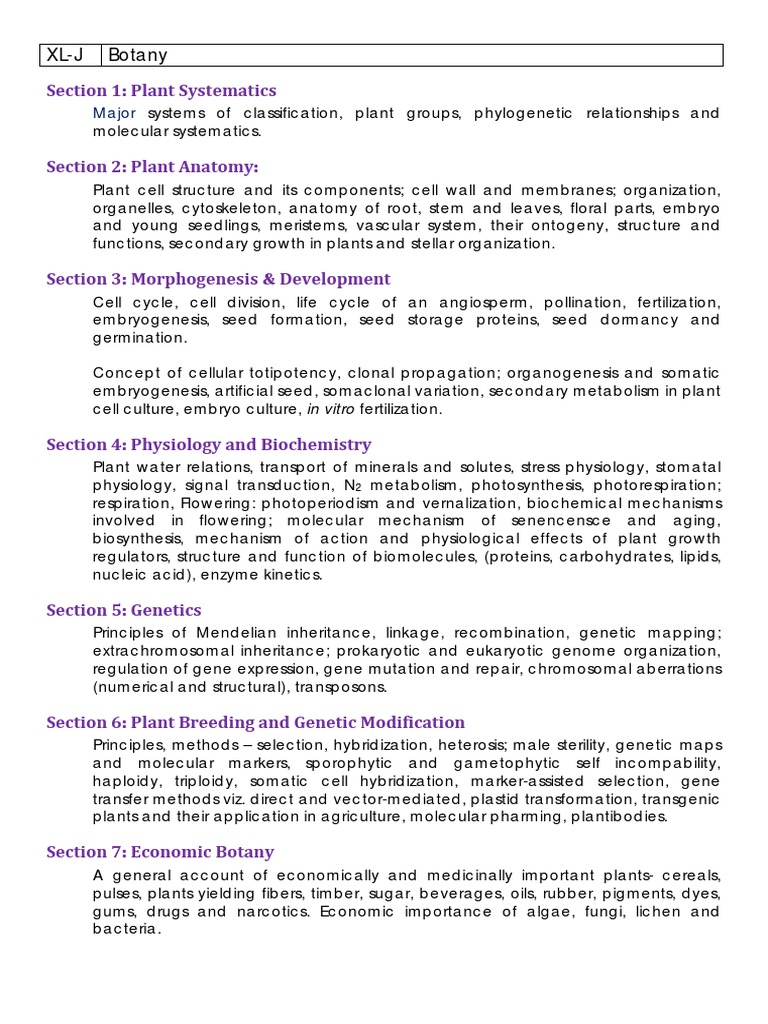 Comprehensive Guide to Botany | PDF | Plants | Cell (Biology)