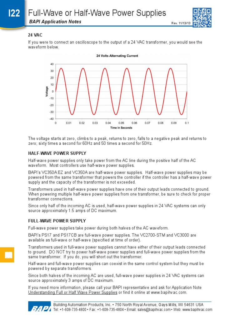 Full Wave or Half Wave Power Supplies | PDF | Power Supply ...
