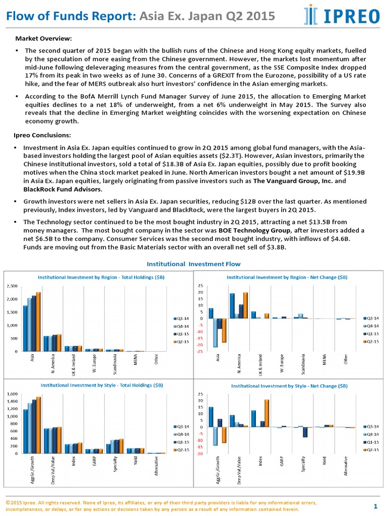 Flow of Funds Report | PDF | Investment Management | Stock Market Index