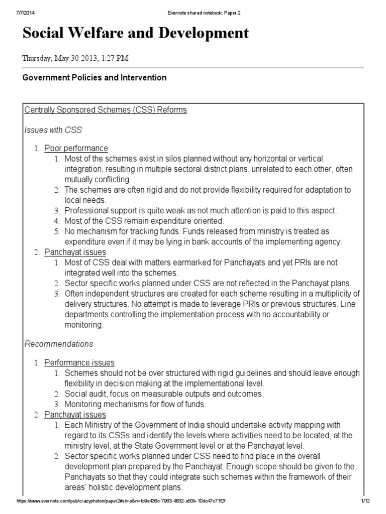 Analysis of Government Policies and Documents Related to Centrally ...
