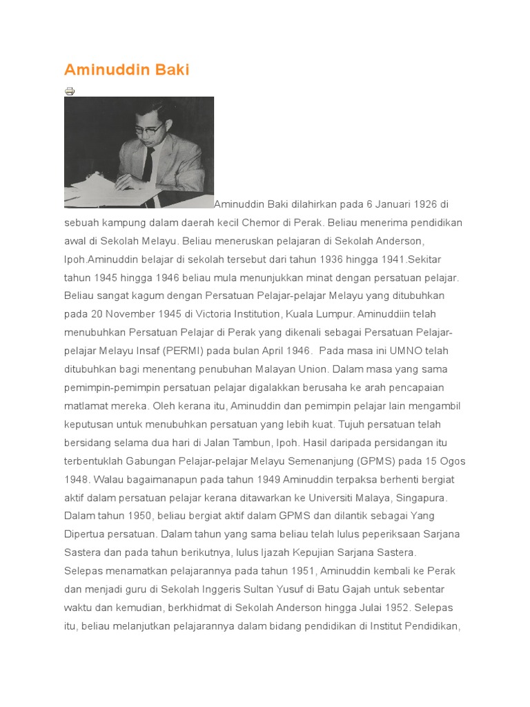 Aminuddin Baki | PDF