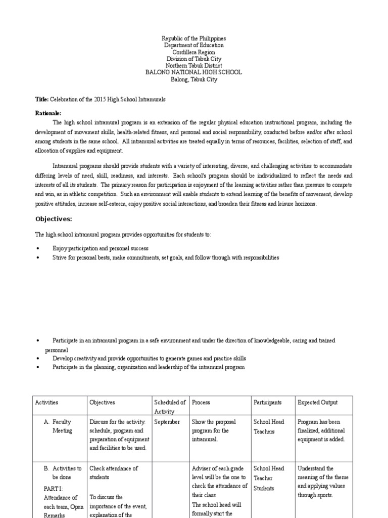 Intramural Sports Program | Physical Fitness | Sports