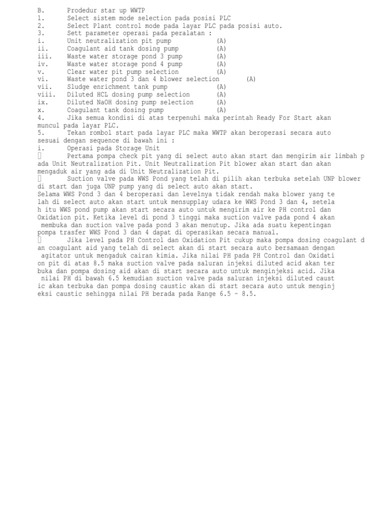 Unit Neutralization Pit Pump Adalah Suatu Cara Yang Digunaka Sehingga ...