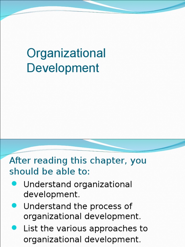Od - Intro | PDF | Organization Development | Evaluation