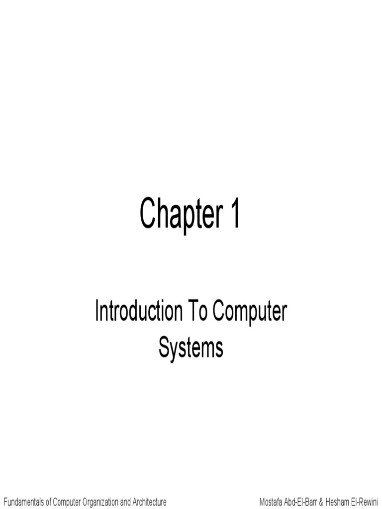 Chapter 01 | PDF | Integrated Circuit | Central Processing Unit