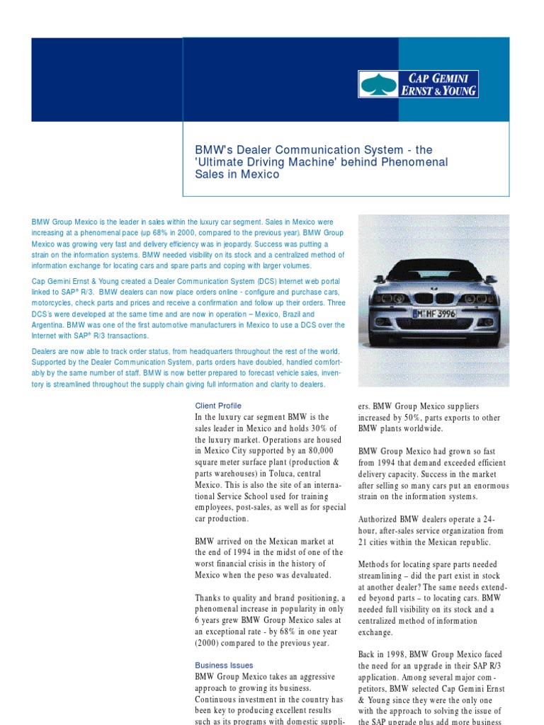 BMW Success Story | PDF | Bmw | Luxury Vehicles