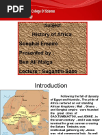 Factors in Songhai Empire's Growth | PDF | Agriculture | Trade