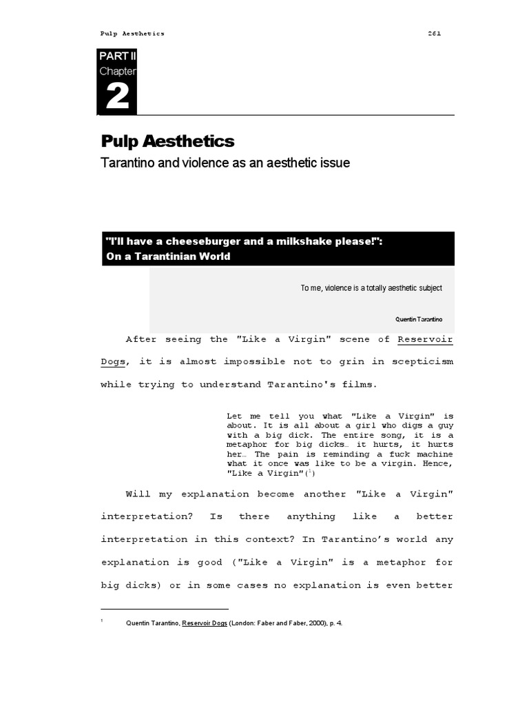 Pulp Aesthetics | PDF | Pulp Fiction | Humour