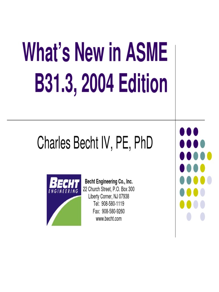 Whats New in ASME B31 3 | Creep (Deformation) | Strength Of Materials