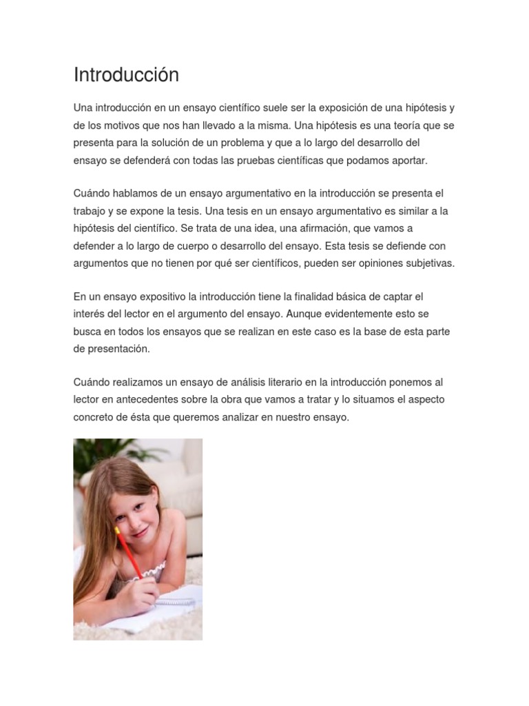 Exposicion de Hipotesis | PDF | Ensayos | Epistemología