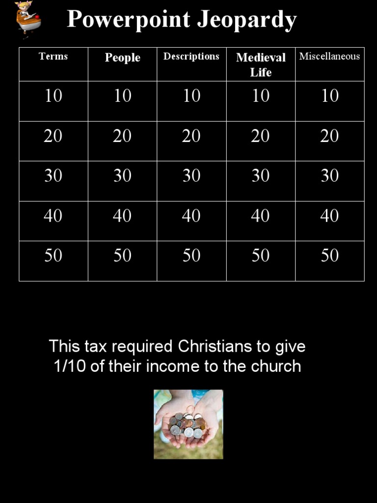 Medieval Jeopardy Game | PDF | Middle Ages | Charlemagne