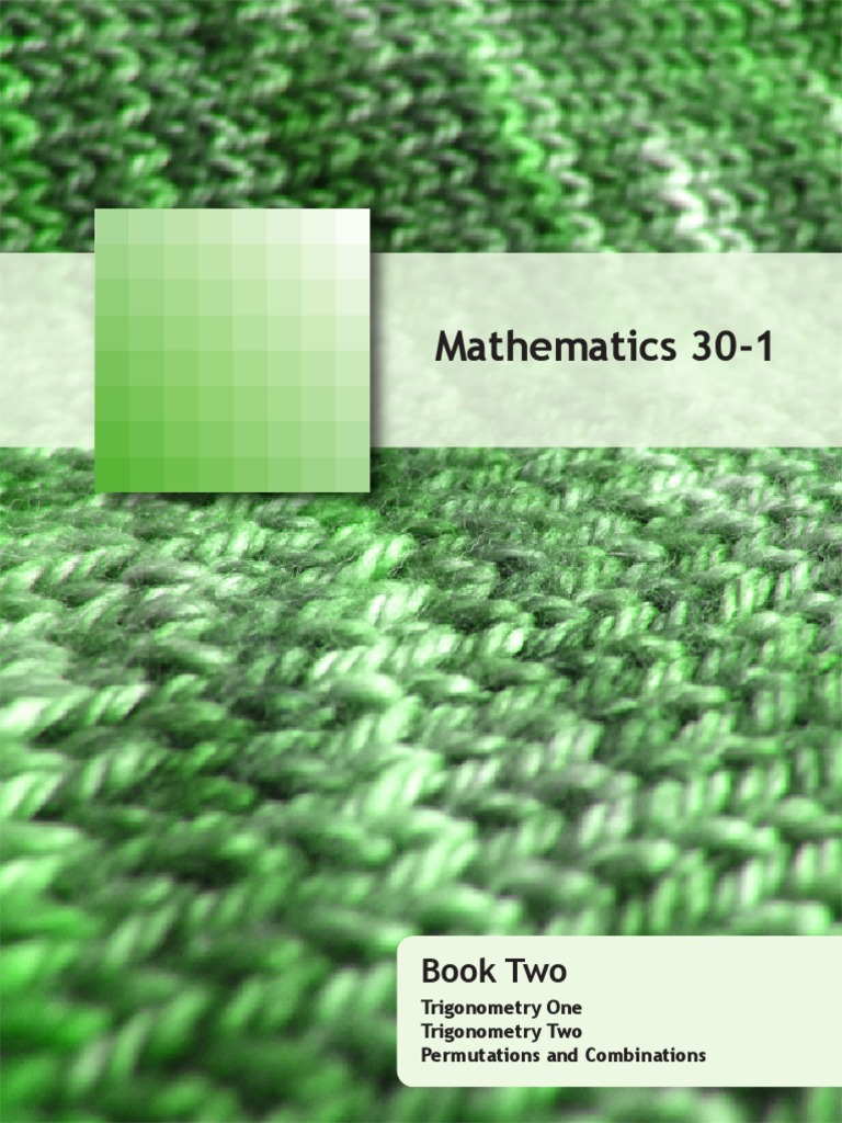 Math30-1 Workbook Two | PDF | Trigonometry | Trigonometric Functions