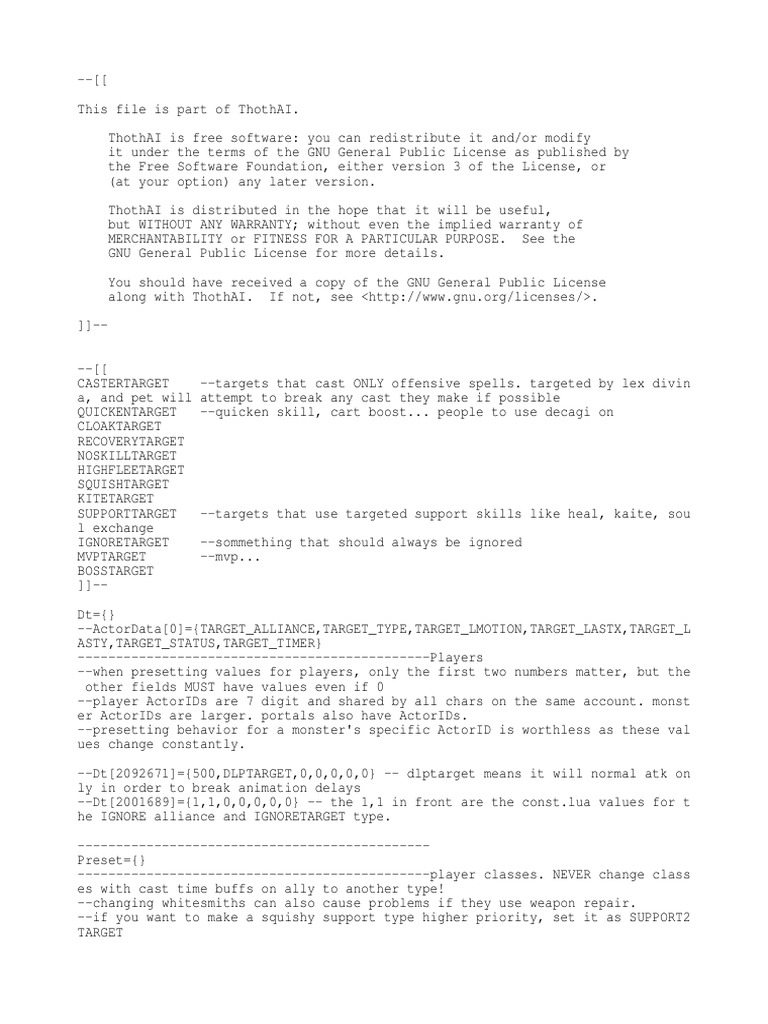 Actor Presets | PDF | Gnu | Free Software