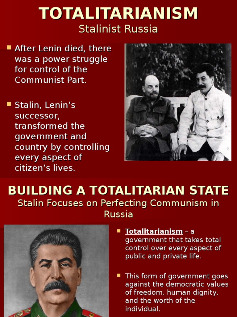 Stalin's Totalitarian Regime | PDF | Soviet Union | World Politics