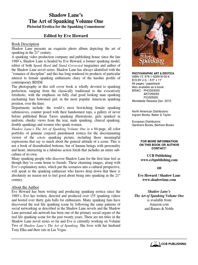 Shadow Lane's The Art of Spanking Volume One - ISBN ....pdf | Media ...